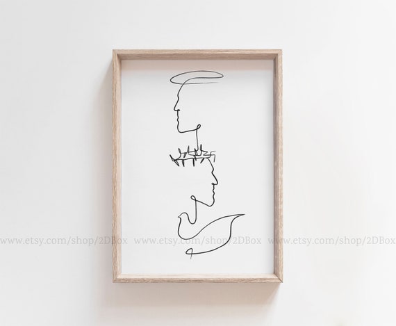 Father Son Holy Spirit Drawing