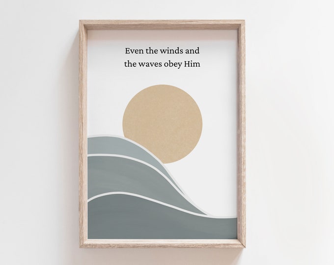 Printable Christian Wall Art Matthew 8:27 Bible Verse Print - Etsy