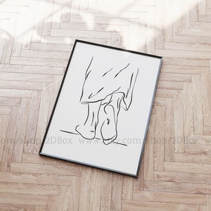 Follow Jesus | Jesus Christ Line Art | Christian Wall Art | Religious ...