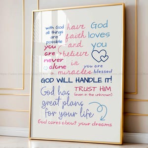 Christian Saying Wall Art Set of 3 Morning Gratitude Bible Verse Wall ...