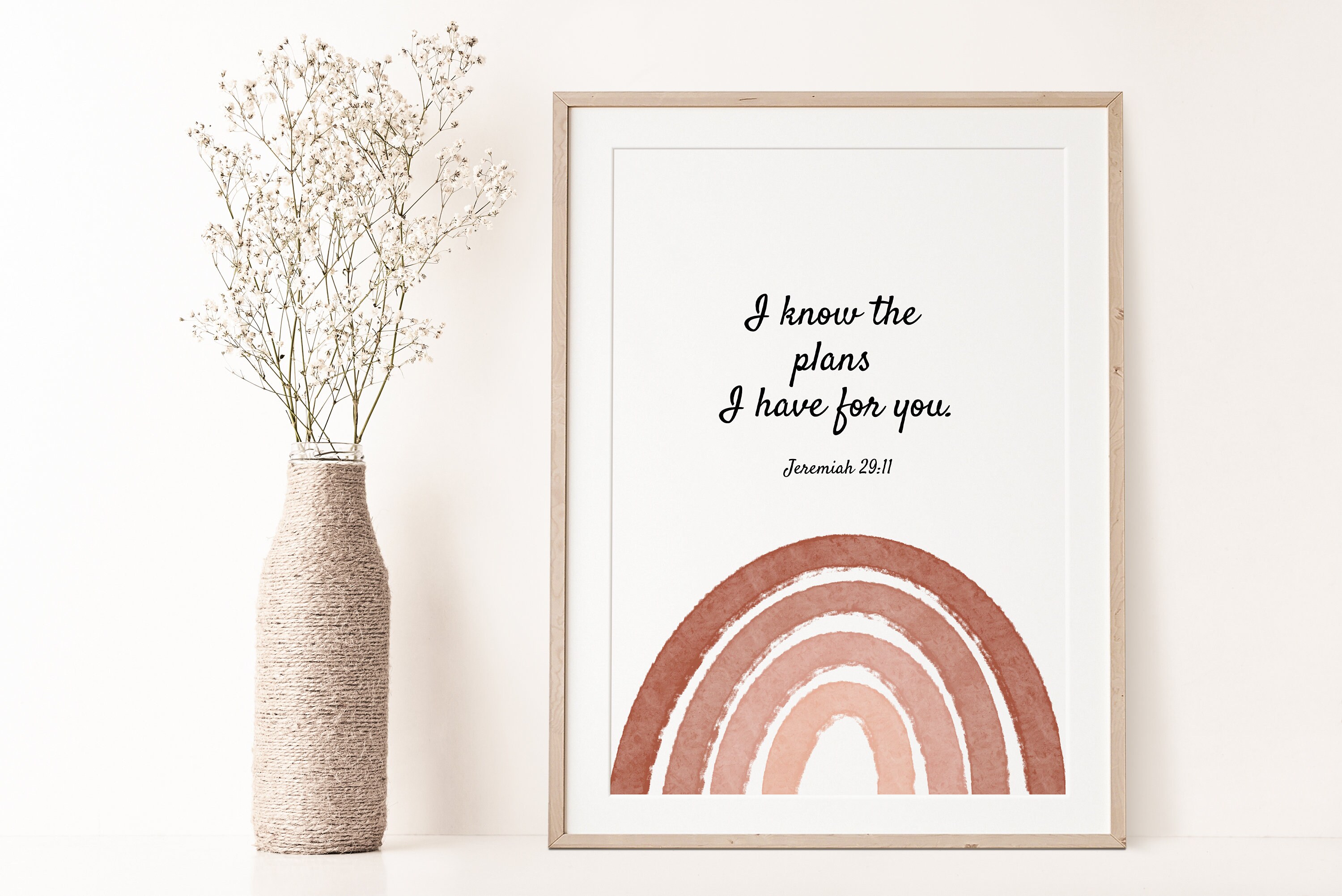 Bible Verse Print Christian Wall Art Christian Boho Decor - Etsy