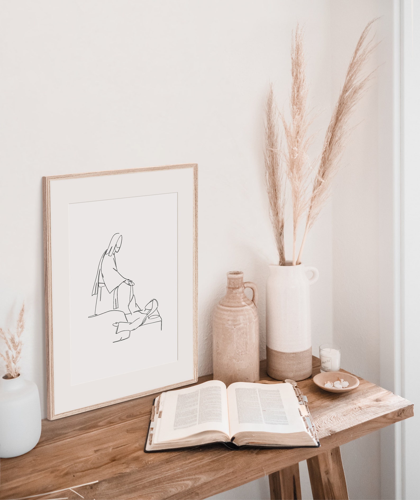 Talitha Koum | Christian Wall Art | Jesus Raises a Dead Girl | Jairus ...