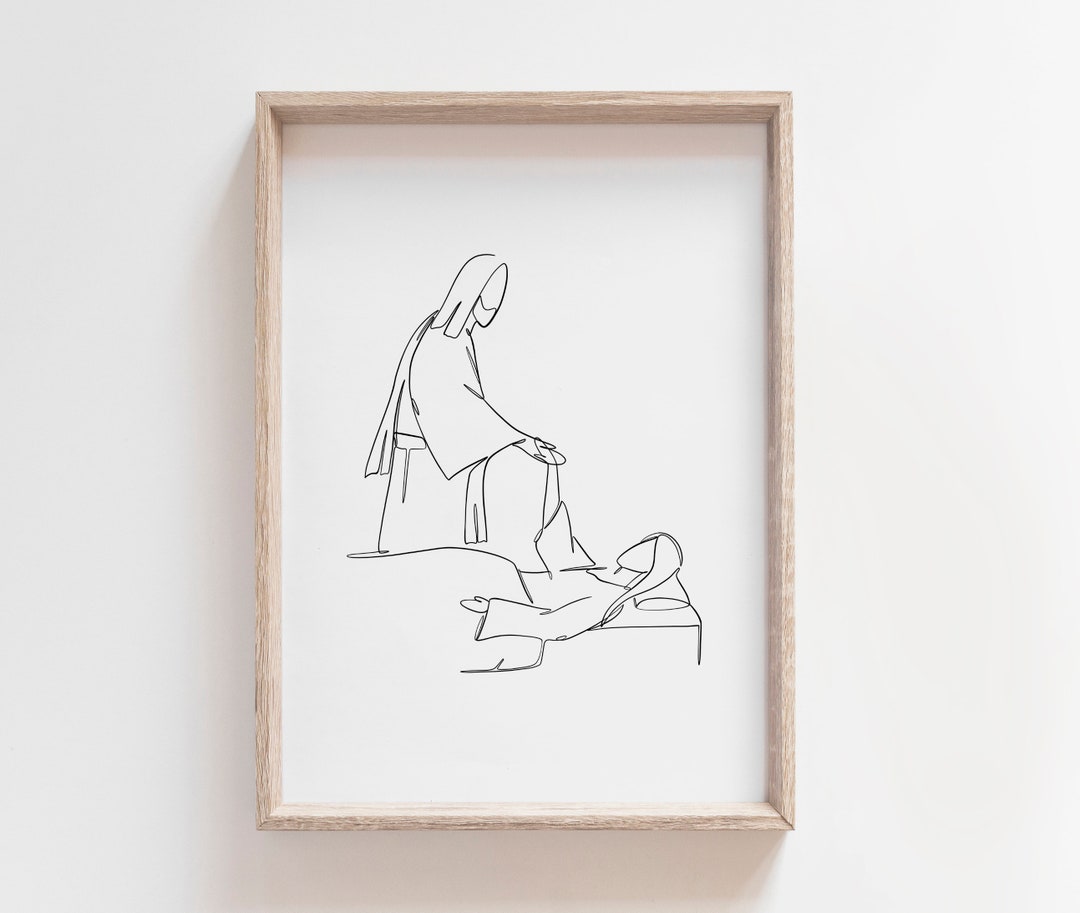 Talitha Koum | Christian Wall Art | Jesus Raises a Dead Girl | Jairus ...