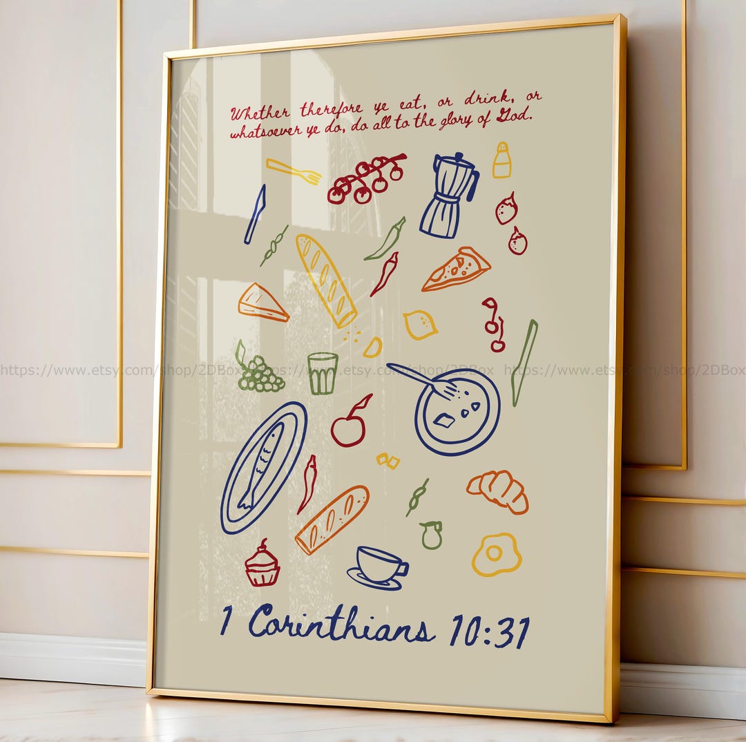 1 Corinthians 10:31, All to the Glory of God, Modern Christian Art ...