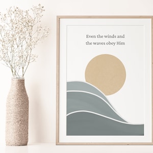 Printable Christian Wall Art Matthew 8:27 Bible Verse Print - Etsy UK