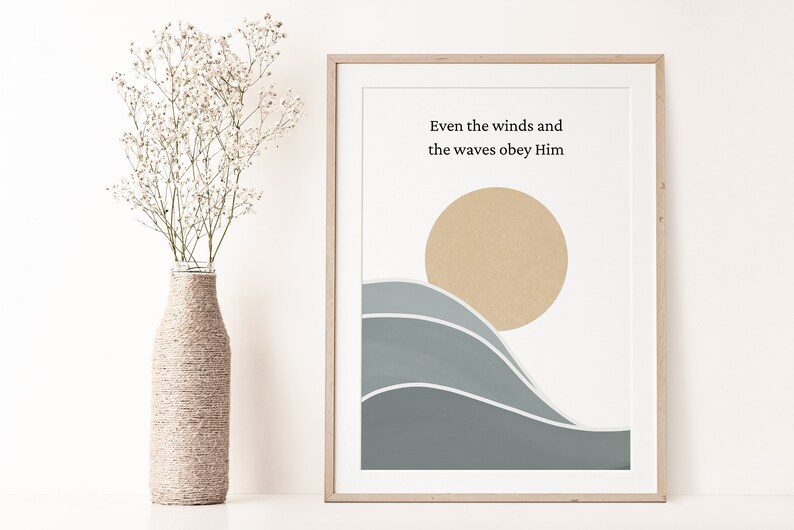 Printable Christian Wall Art Matthew 8:27 Bible Verse Print - Etsy
