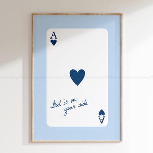 Light Blue Christian Blessings Posters Set of 3 Modern Christian Decor ...