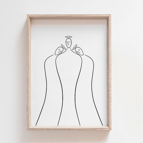 Holy Trinity Line Art - Etsy