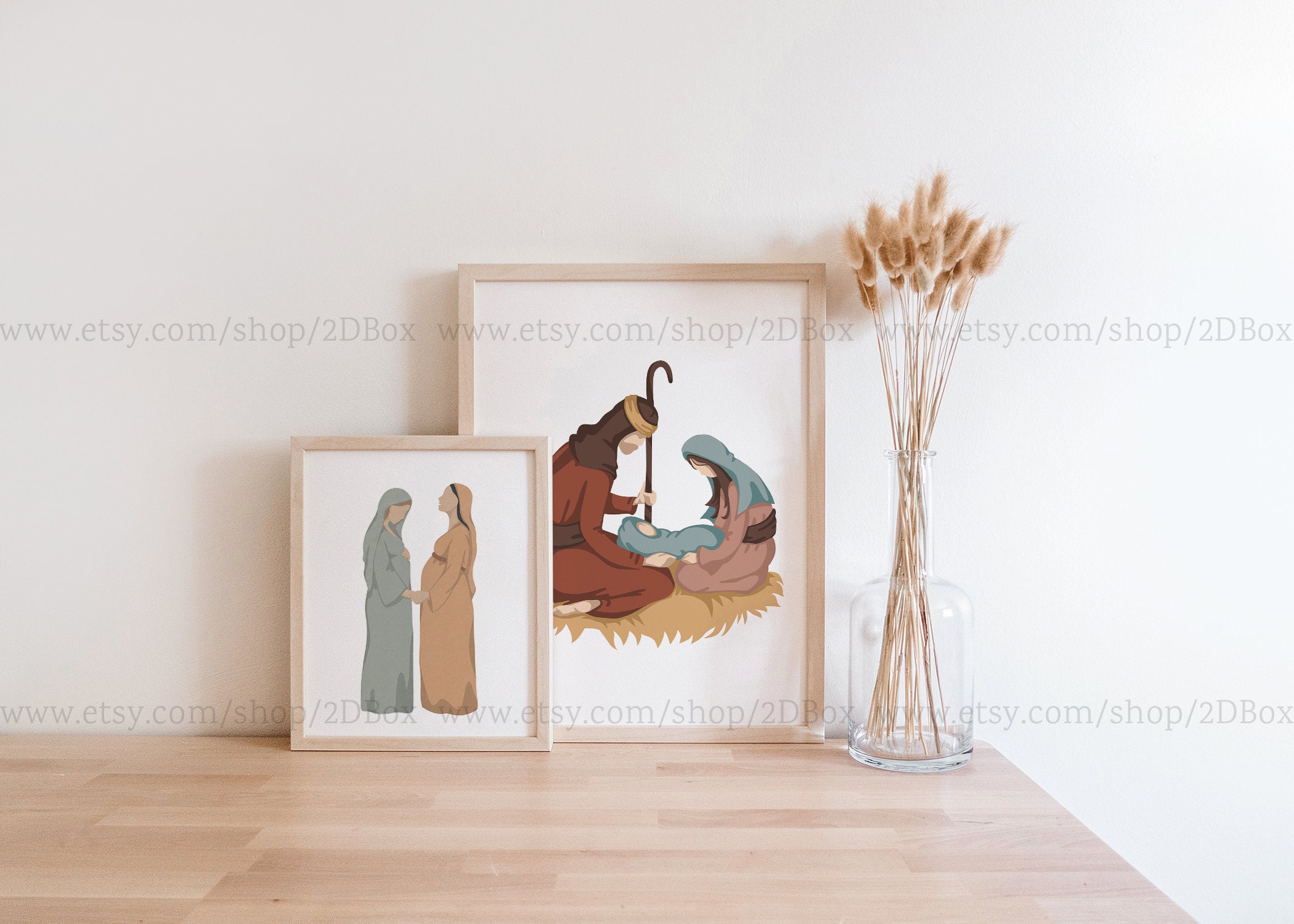 The Visitation Art Print the Almighty Has Done Great Things - Etsy