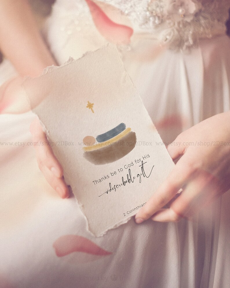 Watercolor Nativity Scene Print | Christian Print | Christmas Decor ...