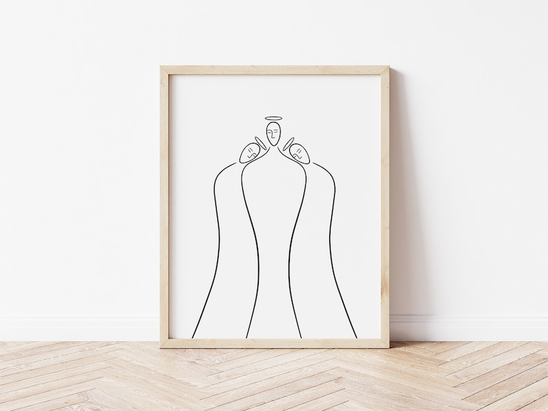 Holy Trinity Abstract Print | Religious Art | Christian Wall Decor ...