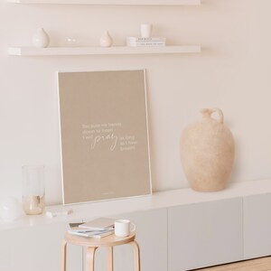 Beige Christian Wall Art | Neutral Religious Prints | Warm Colors ...