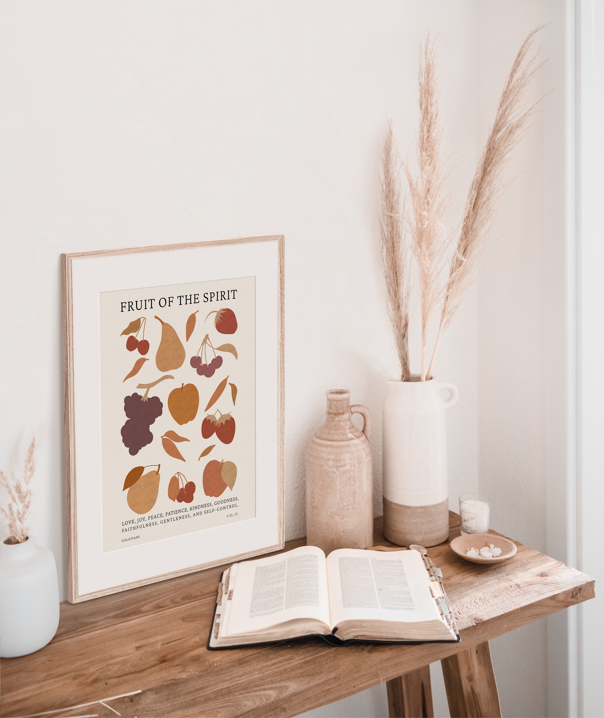 Fruit of the Spirit Print Galatians 5:22-23 Poster - Etsy