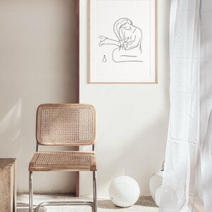 Mary Anointing Jesus Mary Magdalene Line Art Bible | Etsy