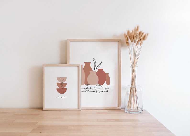 Modern Christian Decor Boho Scripture Wall Art We Are the - Etsy