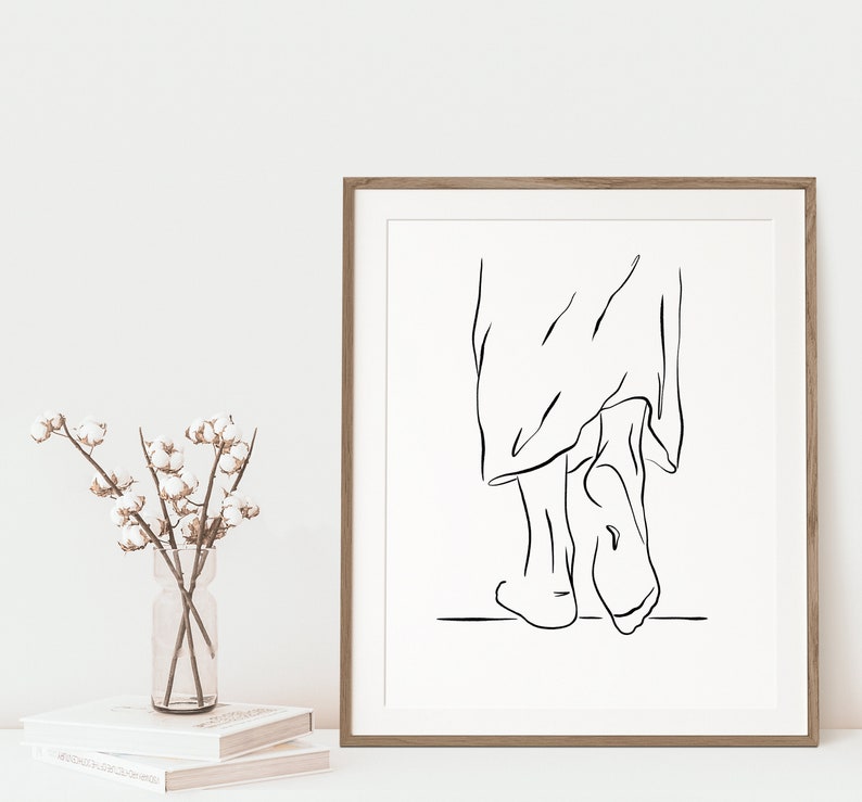 Follow Jesus Jesus Christ Line Art Christian Wall Art | Etsy