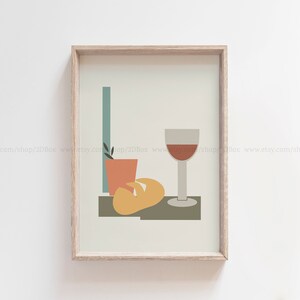 Christian Kitchen Decor Set of 3 Prints, Minimalist Midcentury ...