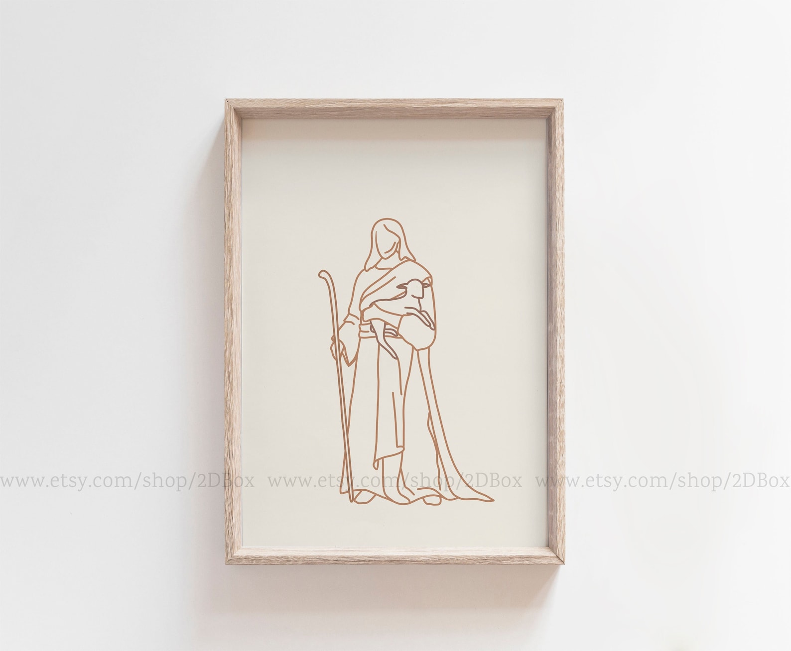 Parable of the Lost Sheep Wall Decor the Good Shepherd Print Beige ...