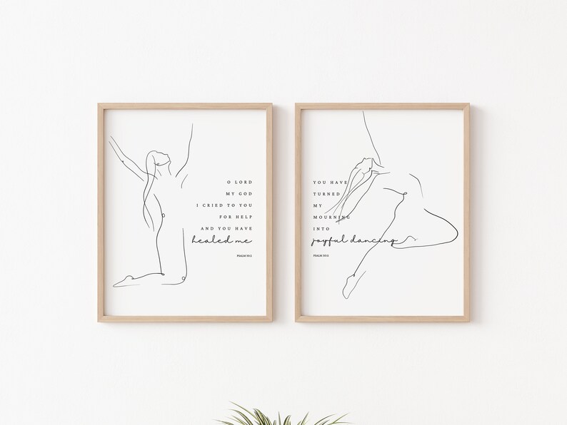 Psalm 30 Printable Art Bible Verse Prints Christian - Etsy