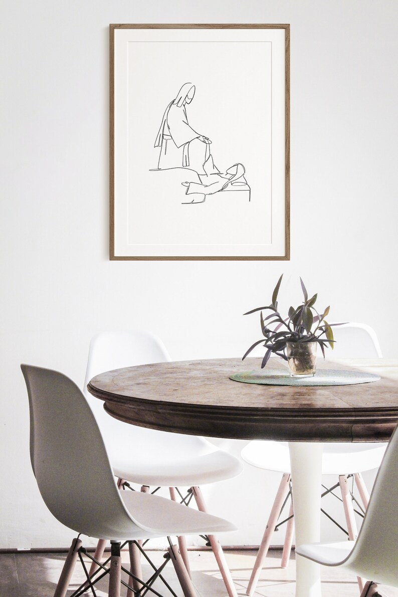 Talitha Koum | Christian Wall Art | Jesus Raises a Dead Girl | Jairus ...