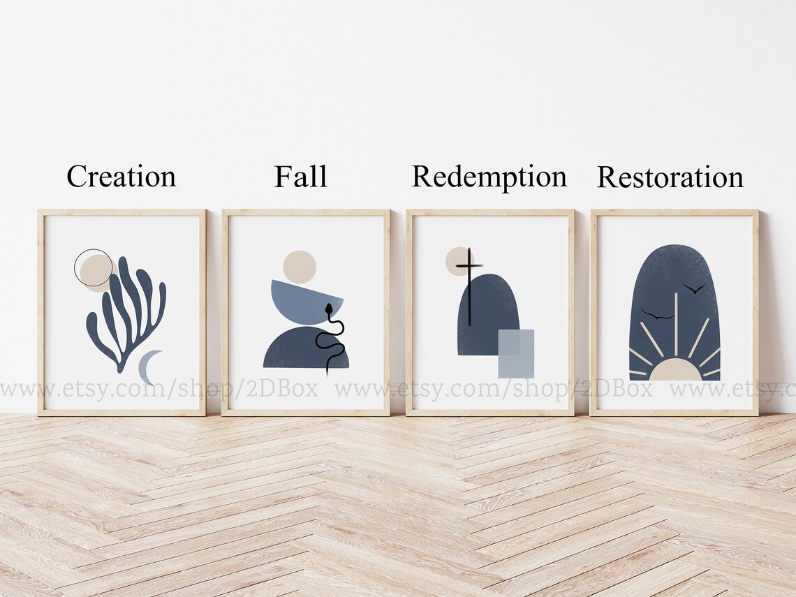 Salvation Story Creation Fall Redemption Restoration - Etsy