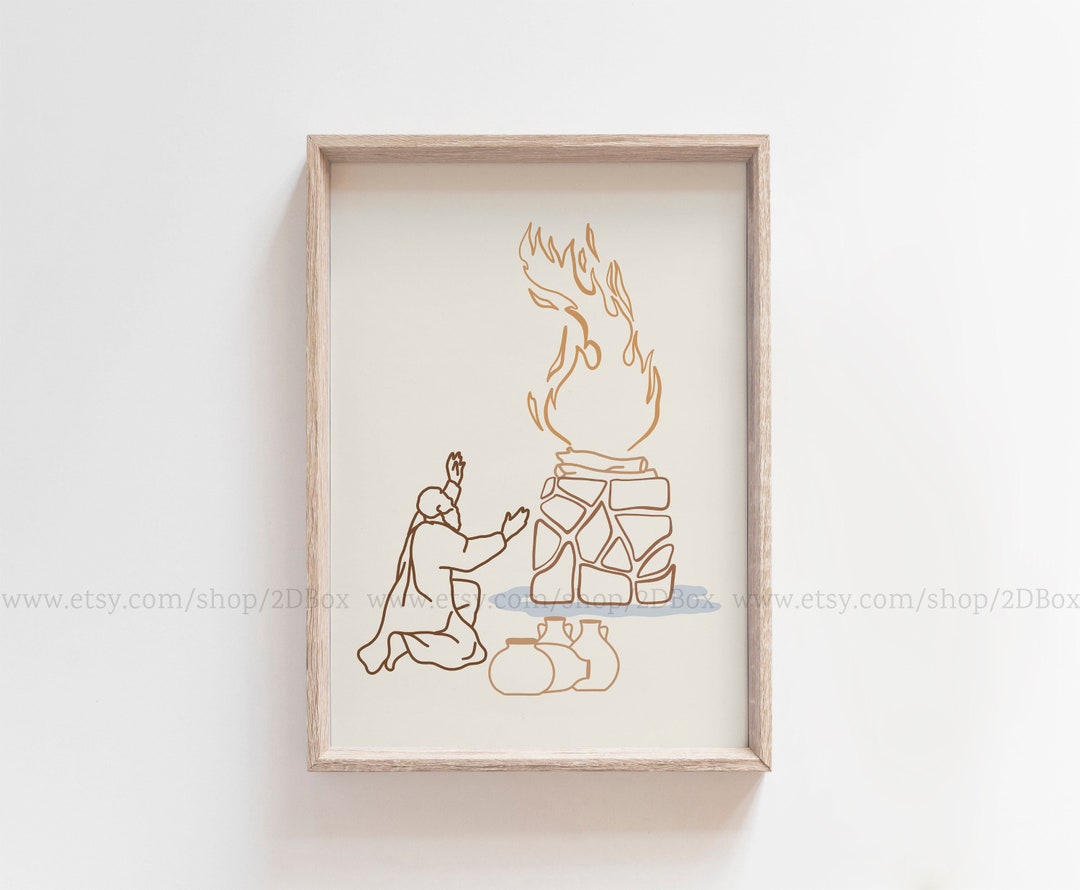 Elijah on Mount Carmel | Elijah Built an Altar With 12 Stones | Elijah ...