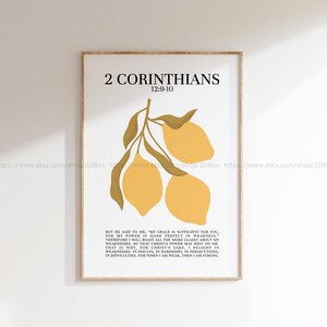 Christian Aesthetic Wall Art Set of 2 Bible Art Print Christian Home ...