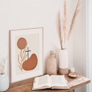 Beige Christian Wall Art Neutral Religious Prints Warm | Etsy