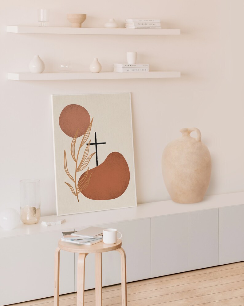 Beige Christian Wall Art Neutral Religious Prints Warm | Etsy