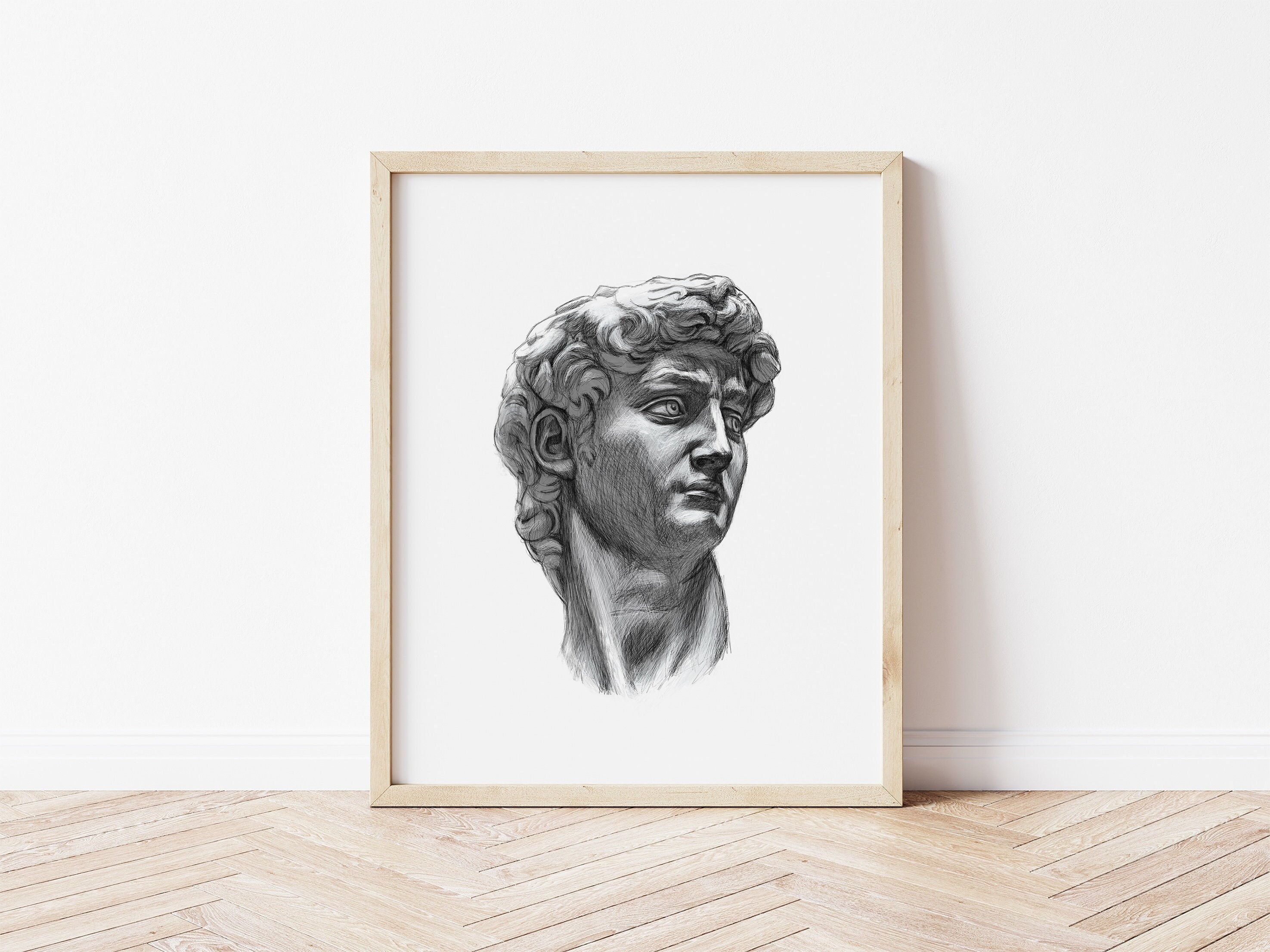 Michelangelo David Drawing