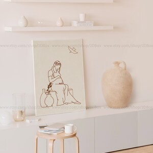 Virgin Mary Line Art, Virgin Mary and Jesus Print, Mother and Child ...