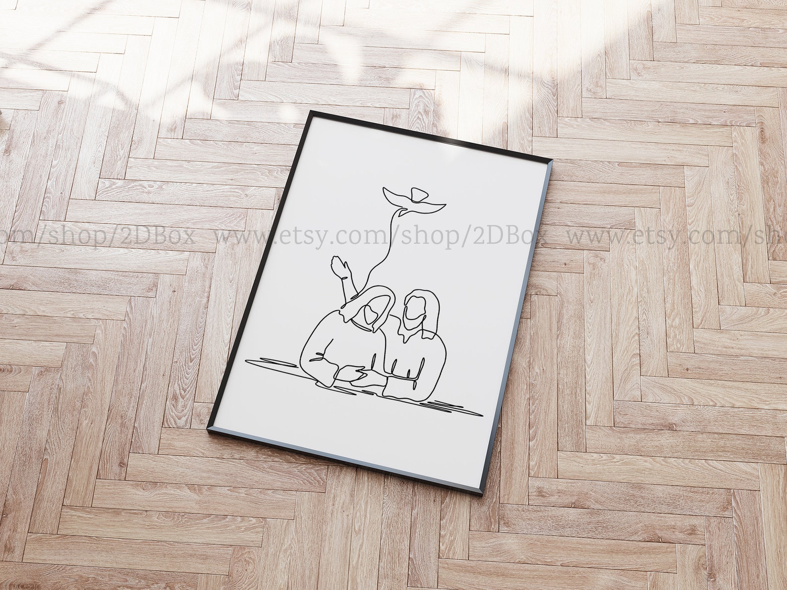 Jesus Christ Baptism Artwork Christian Line Art Minimalist - Etsy