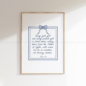 Blue Bible Verse Set of 3, Christian Printable Art, Christian Teen Room ...