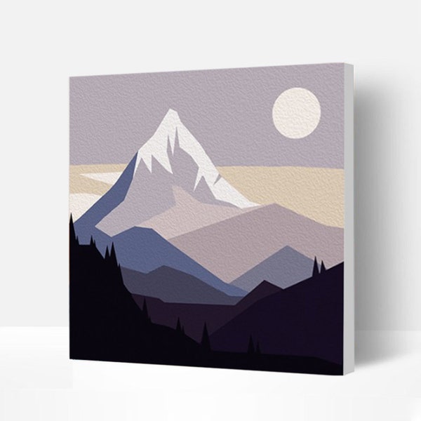 Paint by Numbers Mountains - Etsy