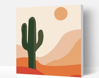 Paint by Number Desert - Etsy