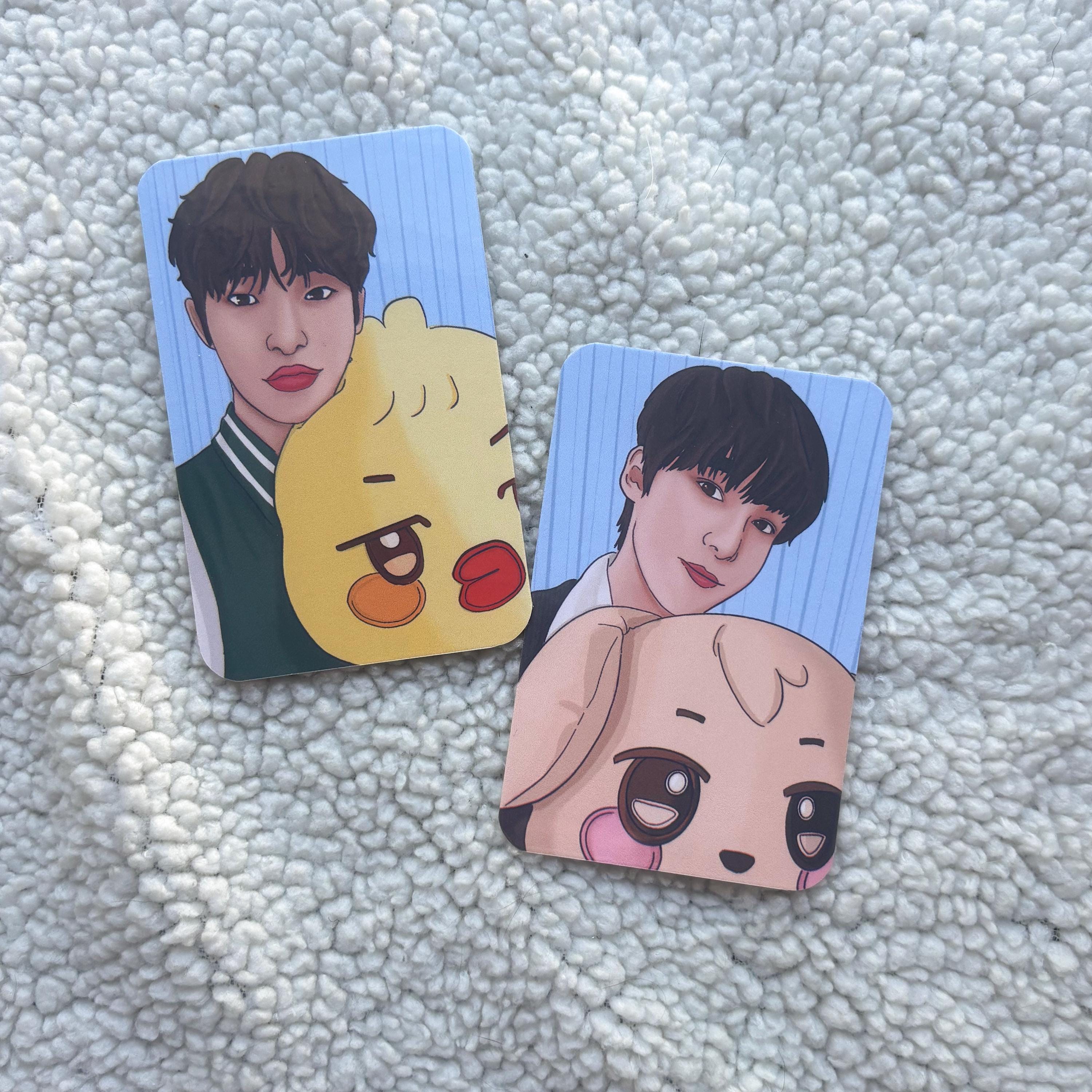 Atiny Plush Pack — Ateez Fan Art Cards: K-pop Atiny Gift - Etsy