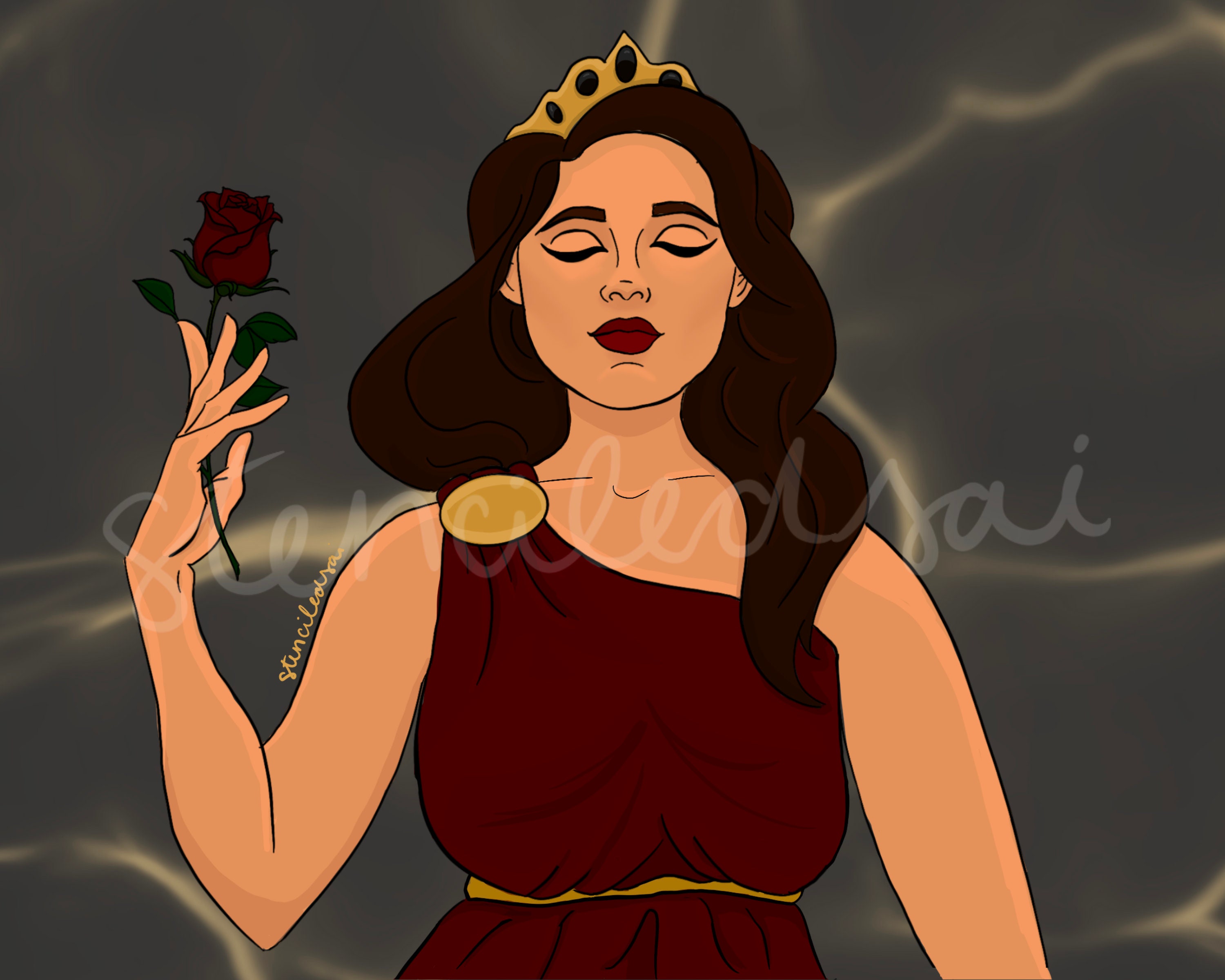 Hestia Cartoon