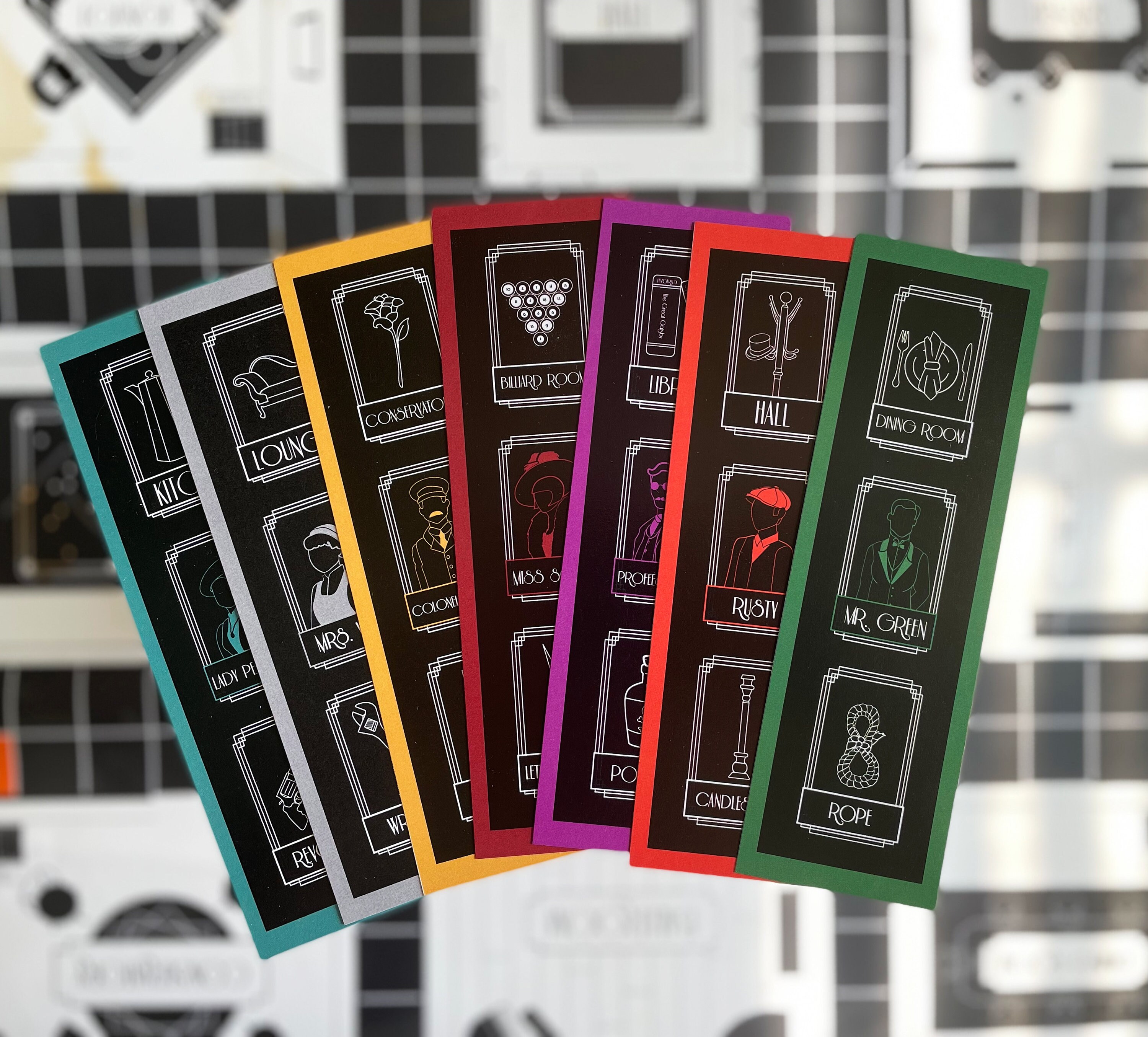 Clue Bookmarks & Stickers, Perfect for Fans of Mysteries, Classic ...