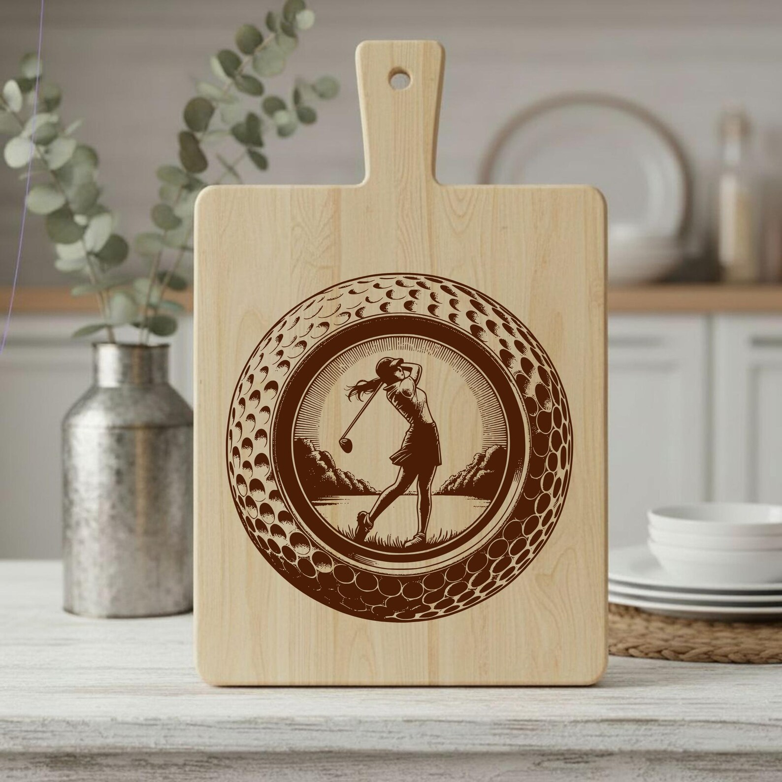 Golf SVG Bundle Laser Files, Golf Ball SVG Name Frame, Golfer Monogram ...