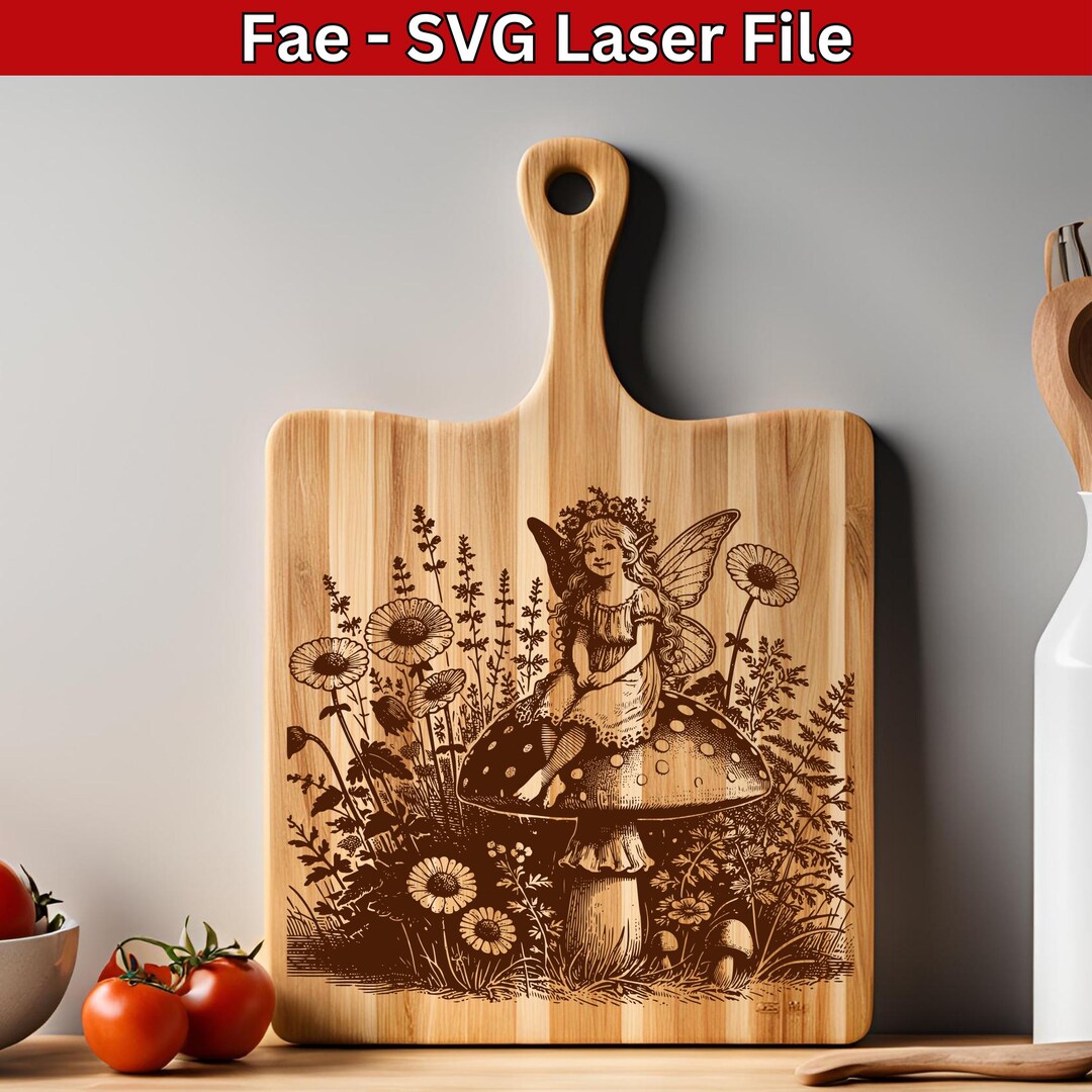 Fae SVG File, Fairy Laser Files, Fantasy Laser Engraving File, Engrave ...