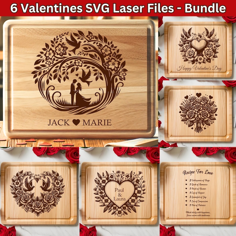 Valentines Day SVG, Laser Engraving Files, Valentines Laser Files SVG ...