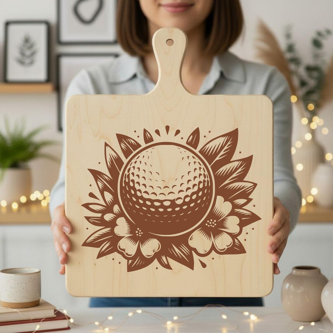 Golf SVG Bundle Laser Files, Golf Ball SVG Name Frame, Golfer Monogram ...