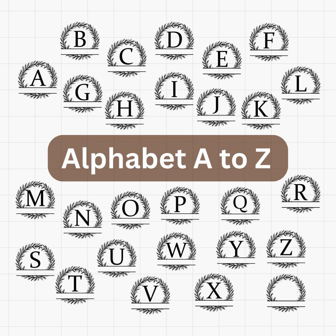 Monogram SVG Laser Files for Cutting Board SVG, Wedding Gift SVG, Laser ...