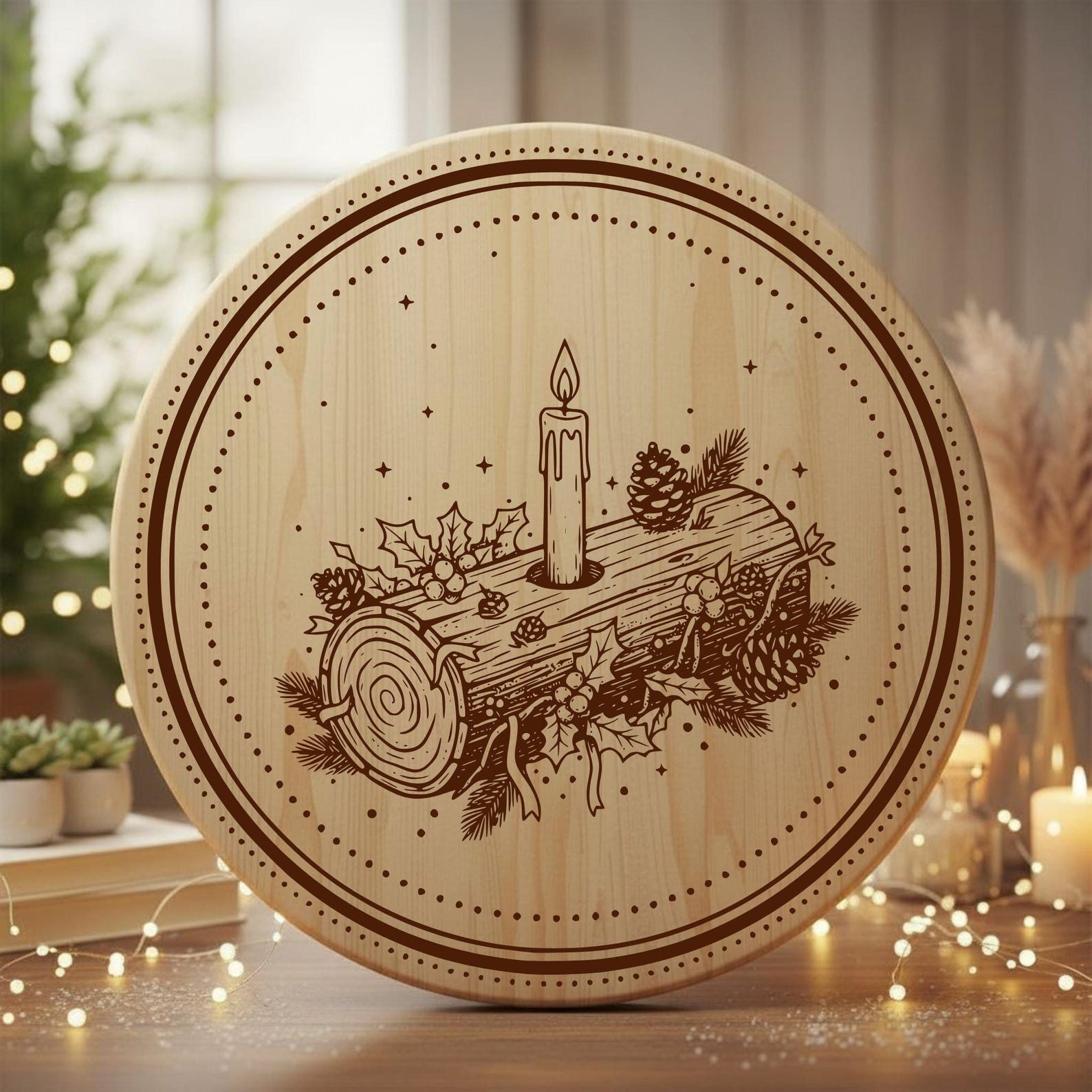 Yule Svg Laser Files Winter Solstice Pagan Celebration SVG Wiccan ...