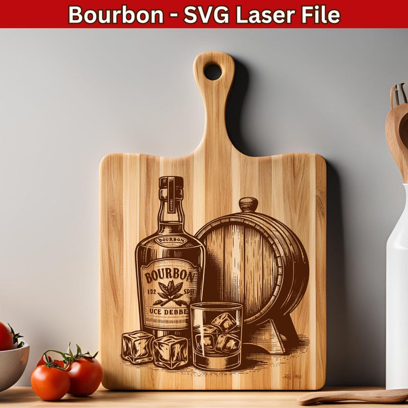 Bourbon Engraving File - Etsy UK