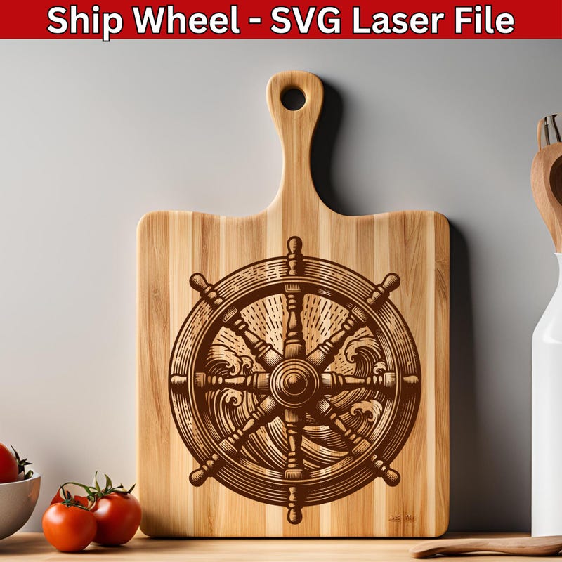 Laser Svg Ship Wheel - Etsy