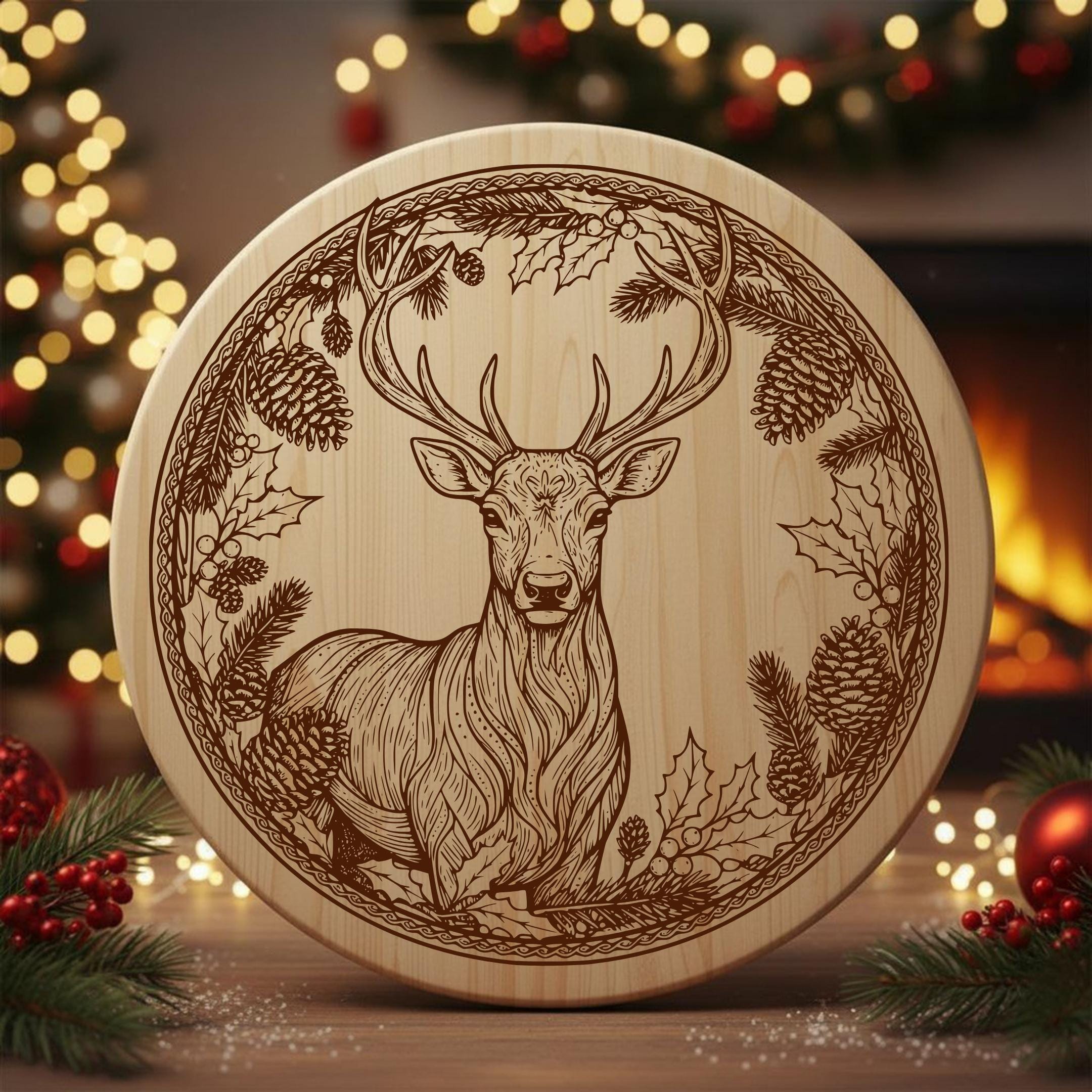 Yule Svg Laser Files Winter Solstice Pagan Celebration SVG Wiccan ...