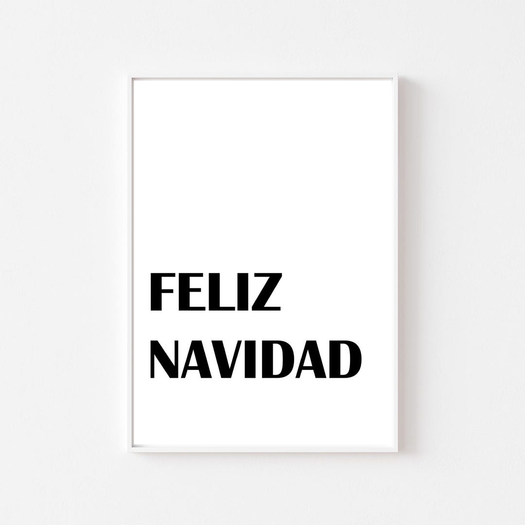 Feliz Navidad Print Christmas Prints - Etsy