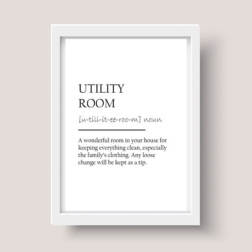 Laundry Prints Utility Room Decor Washing Print Bathroom - Etsy