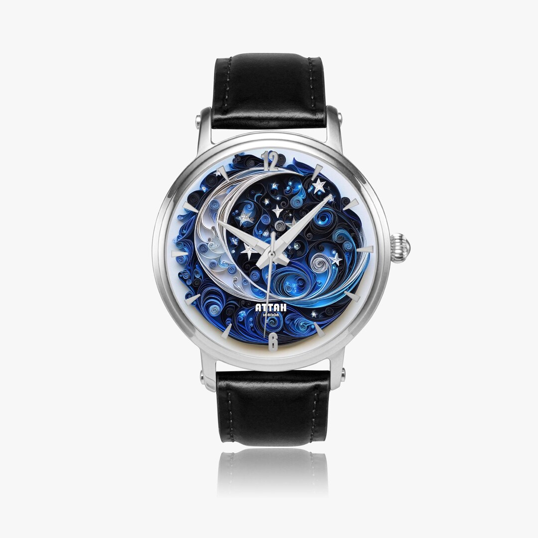 Men's Blue Moon Automatic Watch (silver) - Etsy
